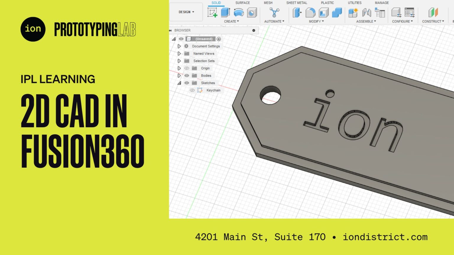 IPL Learning: 2D CAD in Fusion360 - Ion District